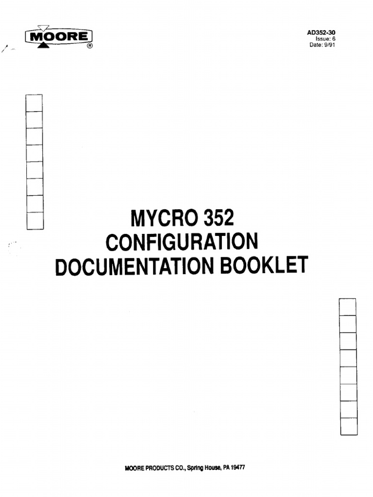 Moore 352 Booklet Ad35230 | PDF