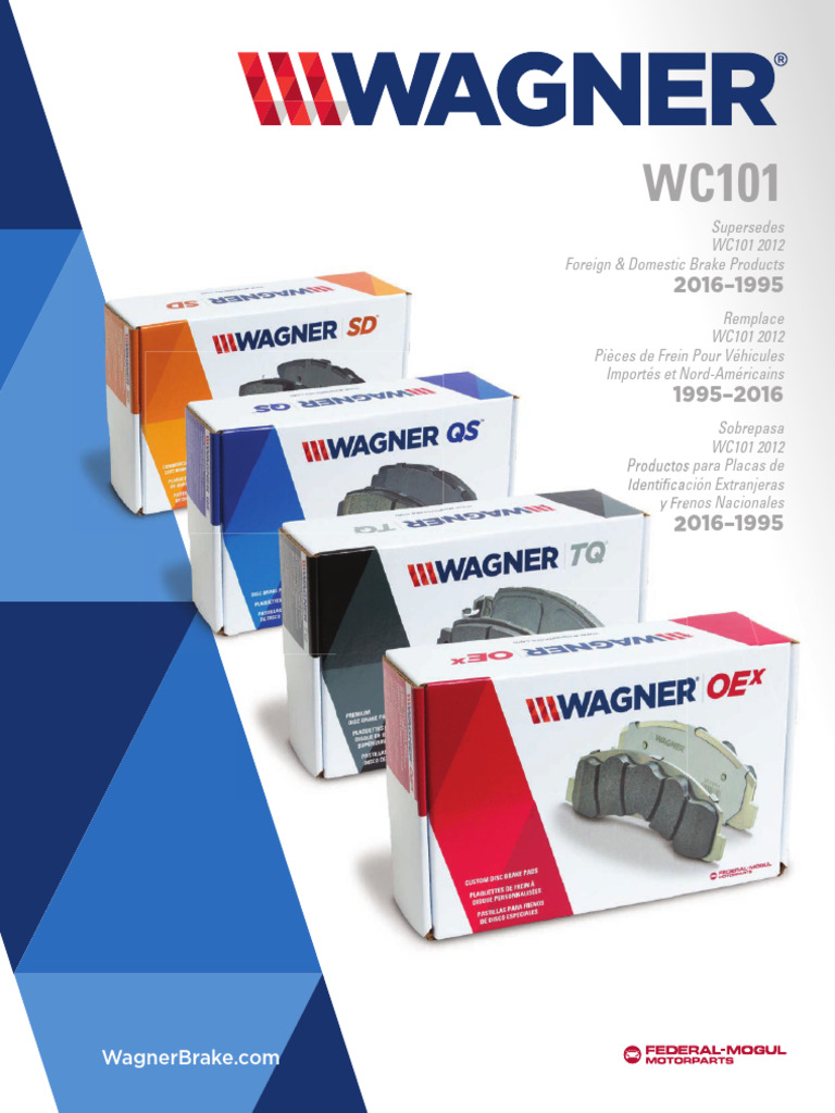 Catálogo 2016 Frenos Wagner | PDF | Brake | Private Transport