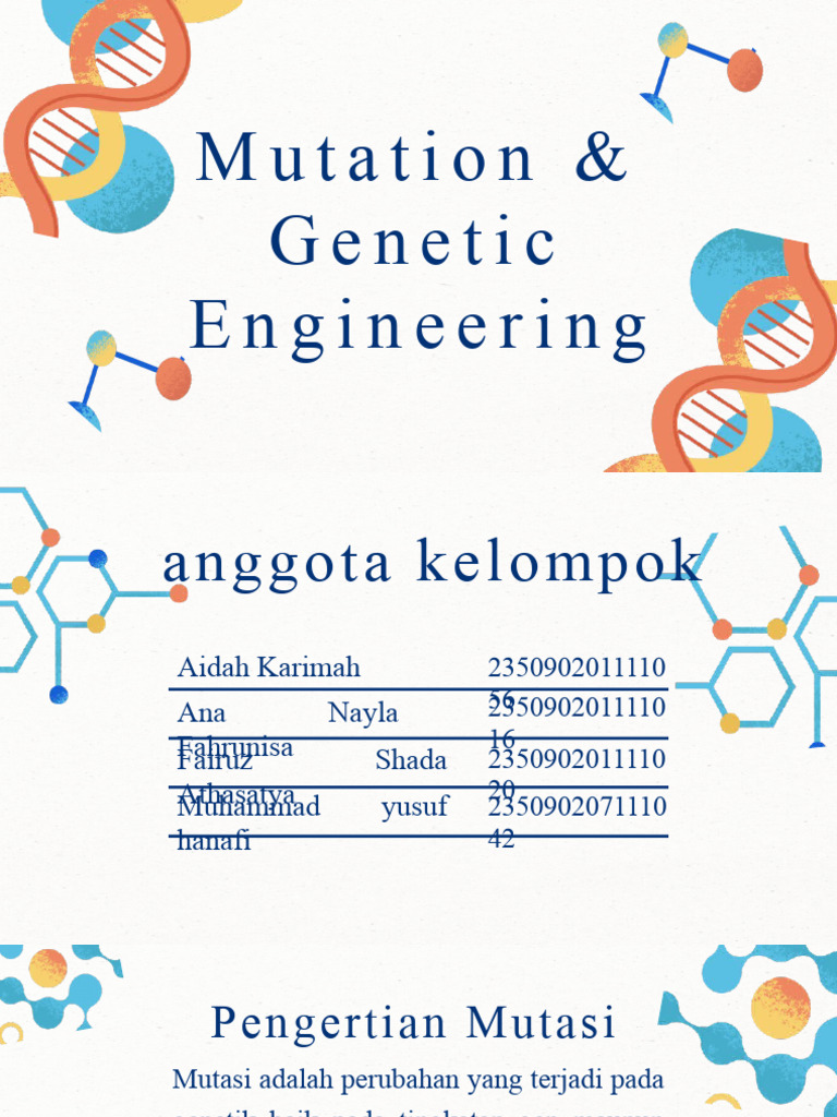 Mutation Genetic Engineering Pdf