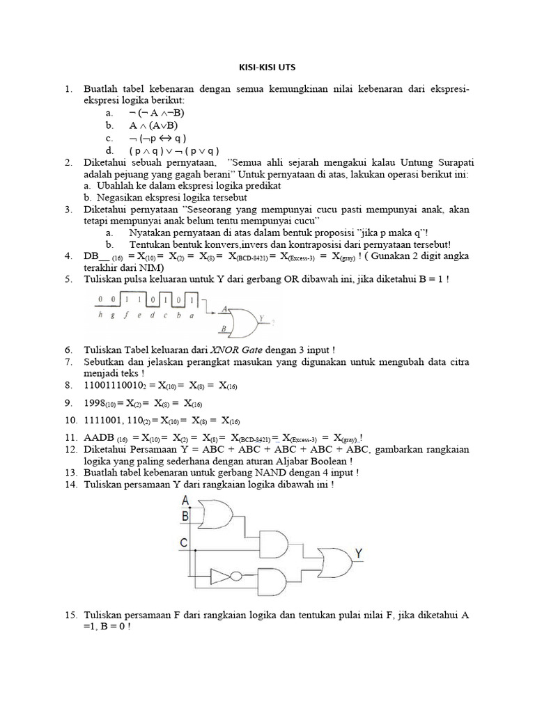 Soal Logika Matematik | PDF