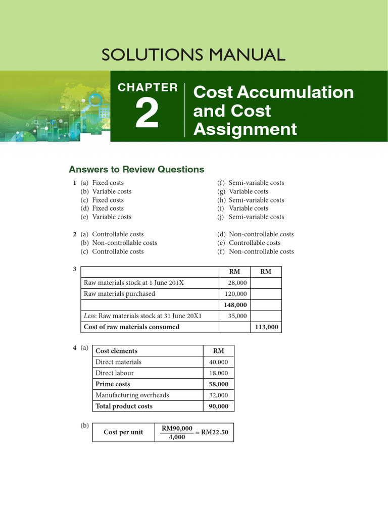 Ch02 Cost Accumulation and Cost Assignment | PDF | Cost | Cost Of Goods Sold