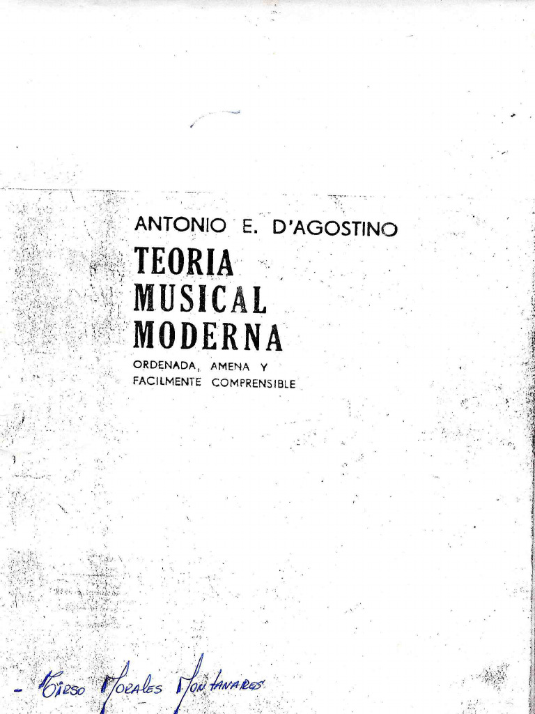 D'Agostino - Teoria Musical Moderna | PDF