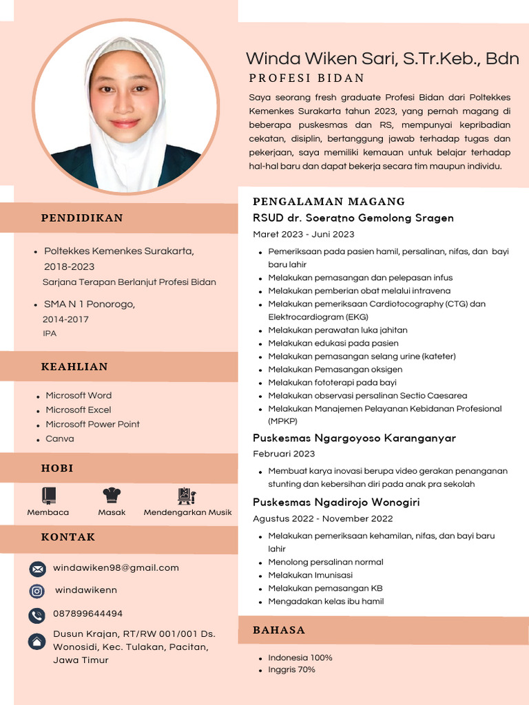 Lamaran Poto Formal | PDF