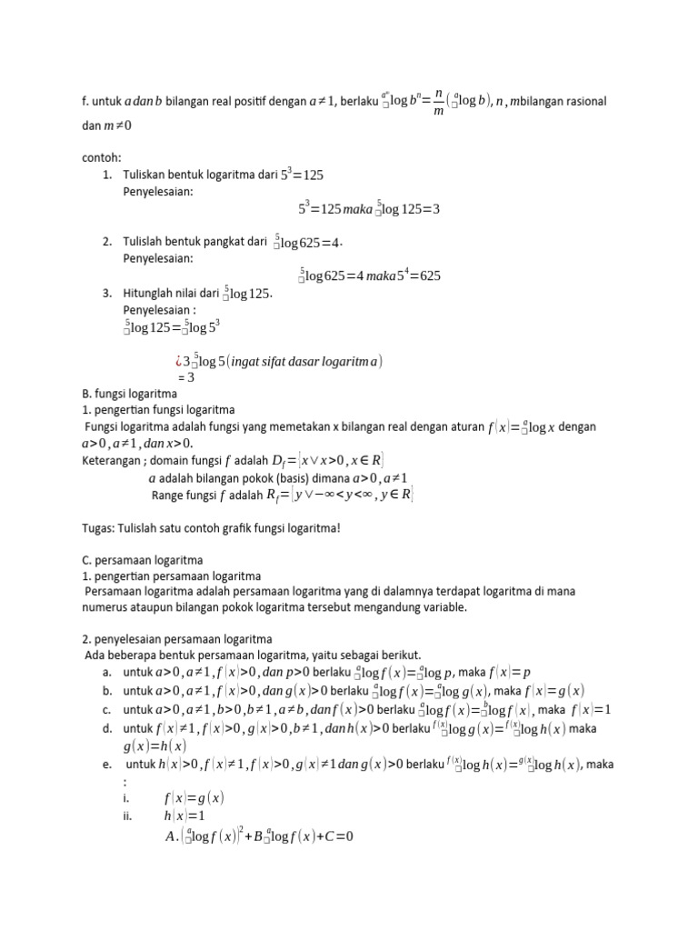 Eksponen Dan Logaritma | PDF | Sains & Matematika | Komputer
