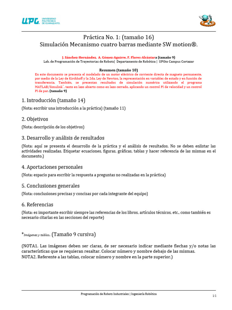 Plantilla para reportes | PDF