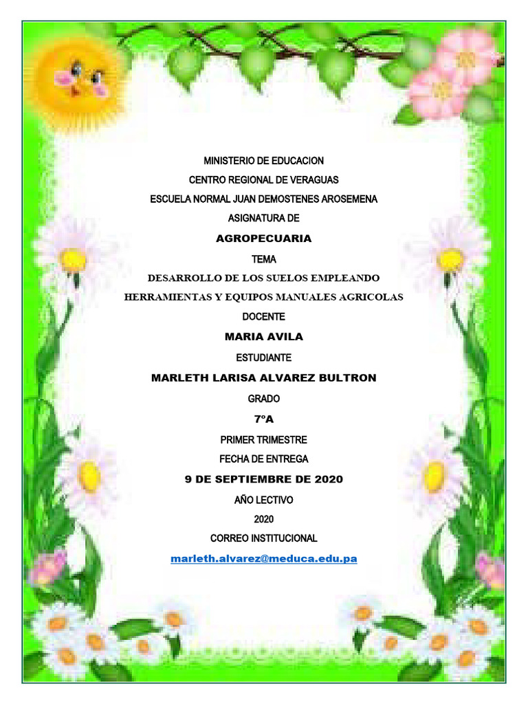 Tarea Nº3 de Las Herramientas Manuales | PDF | Siembra | Herramientas