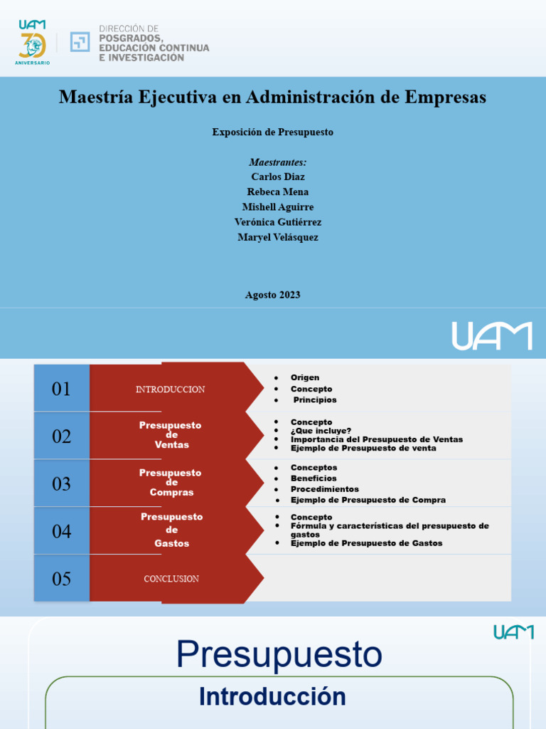 Exposicion Presupuesto | Descargar gratis PDF | Presupuesto | Business