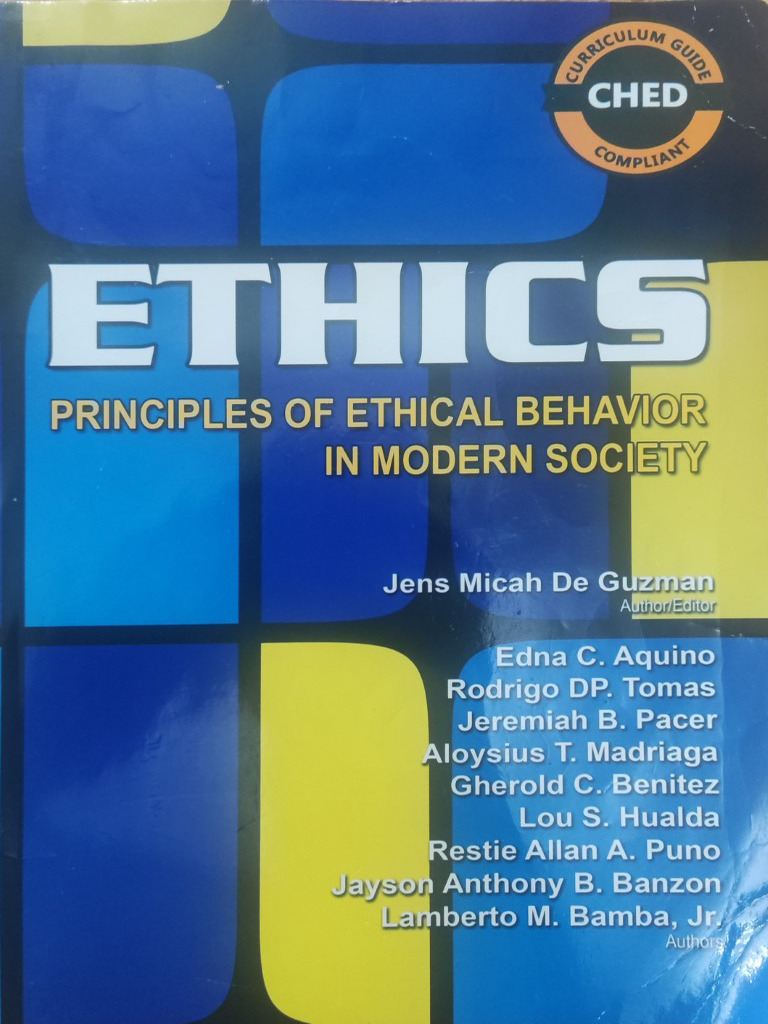 Ethics Principles of Ethical Behavior in Modern Society (Mutya 2017) | PDF | Morality | Applied ...
