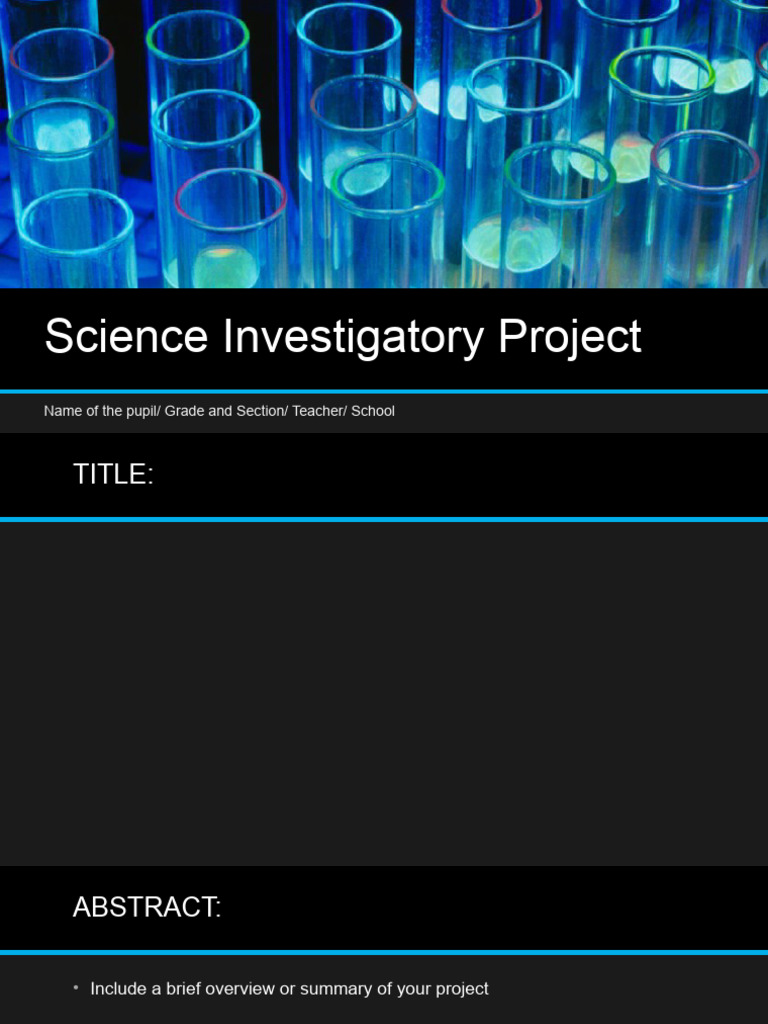 Science Investigatory Project Sses 5 | PDF | Experiment | Hypothesis