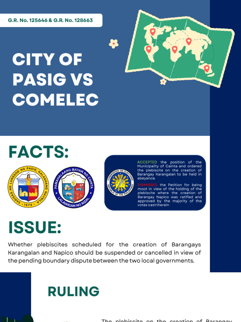 City of Pasig V Comelec | PDF