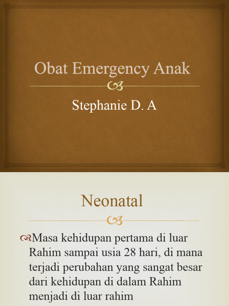 Obat Emergency | PDF | Kesehatan Holistik