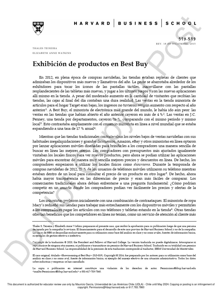Caso Best Buy | PDF | Cupón | Walmart