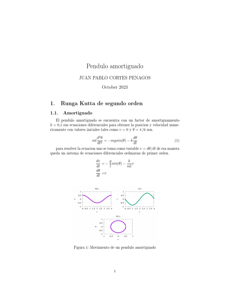 Tarea5 2 | PDF | Oscilación | Péndulo