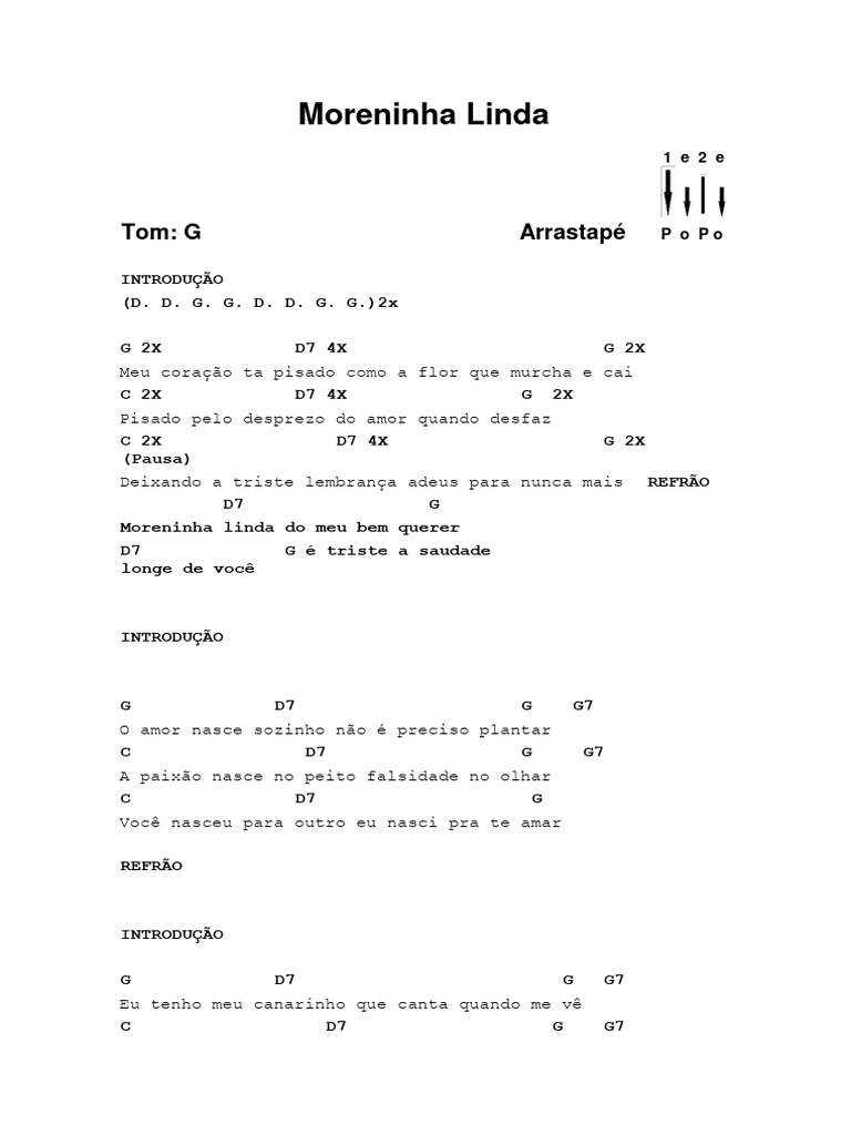 24 Moreninha Linda Cifras Pdf