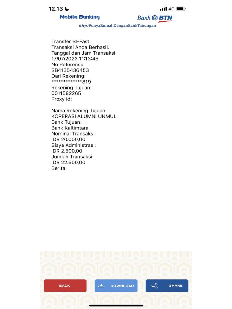 Putri Janriana S (1908016117) Bukti Transfer IKA | PDF