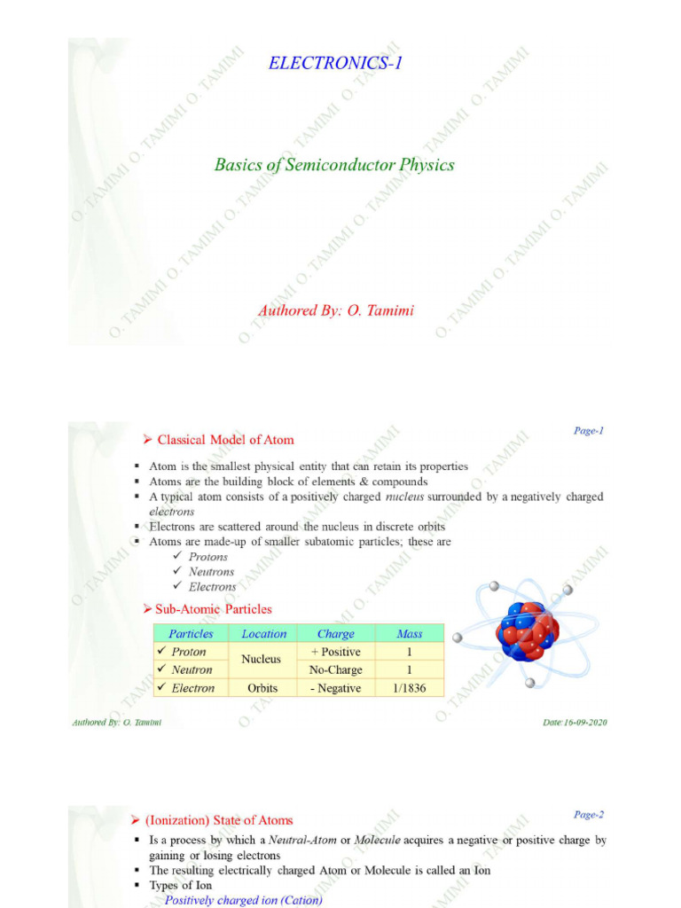 1 - Pn-Junction & Semiconductor-Diode | PDF