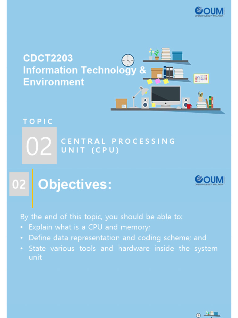 Topic 2 | PDF | Central Processing Unit | Computer Data Storage