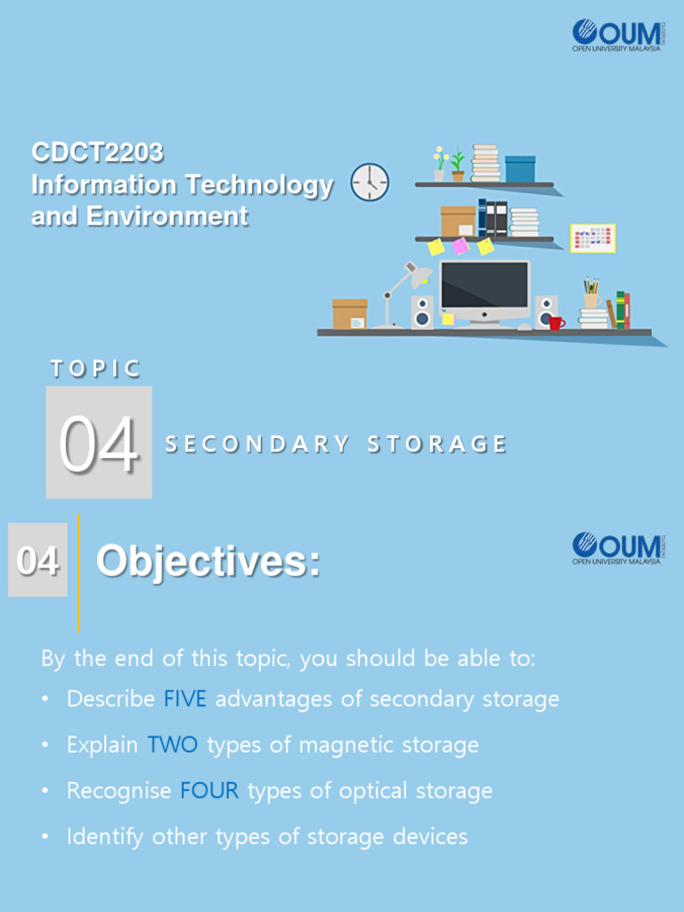 Topic 4 | PDF | Computer Data Storage | Hard Disk Drive