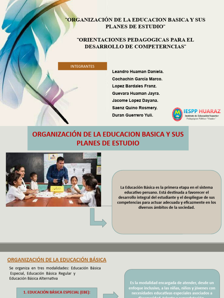 (4°) Organizacion de La EB y Sus Planes de Estudio | Descargar gratis ...