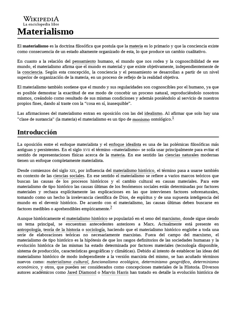 Materialismo | PDF | Materialismo | Metafísica