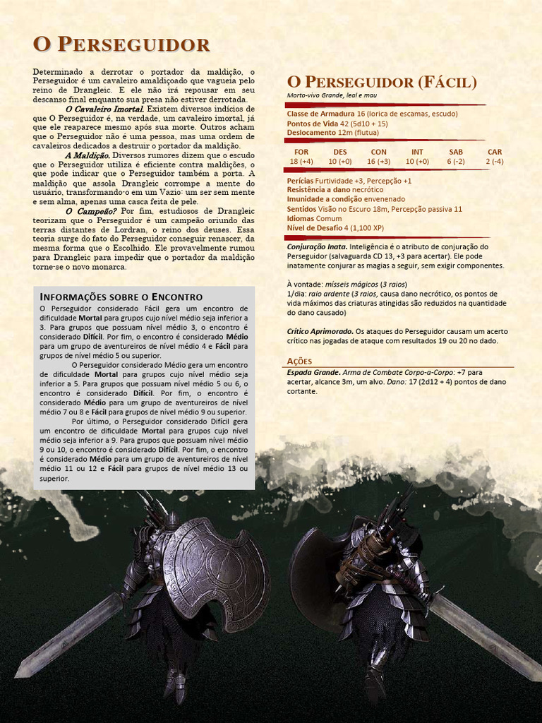 O Perseguidor (DS2) para D&D 5E-1 | PDF