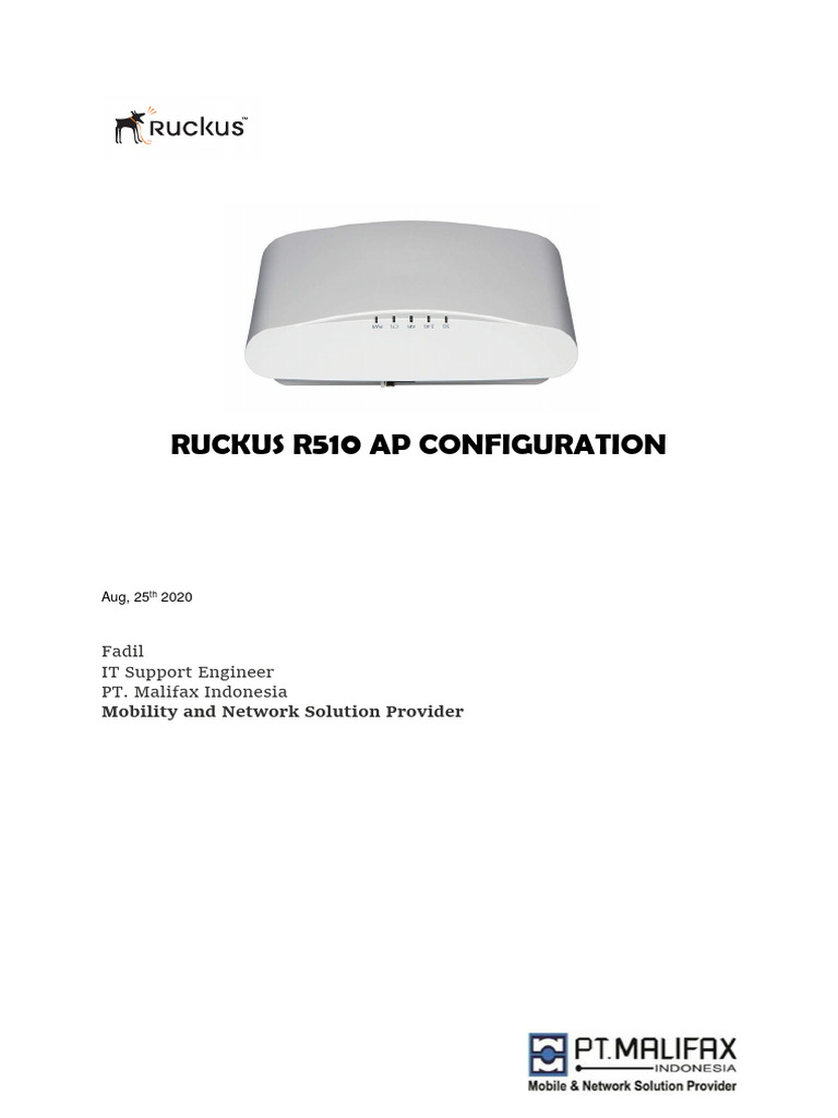 Ruckus R510 AP Setup Guide | PDF