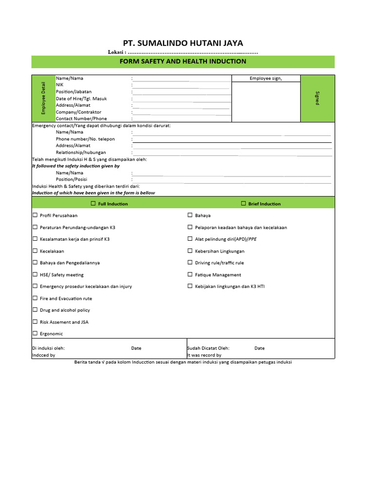 Form Induction | PDF