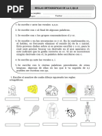 Uso de C y QU en Primaria | PDF