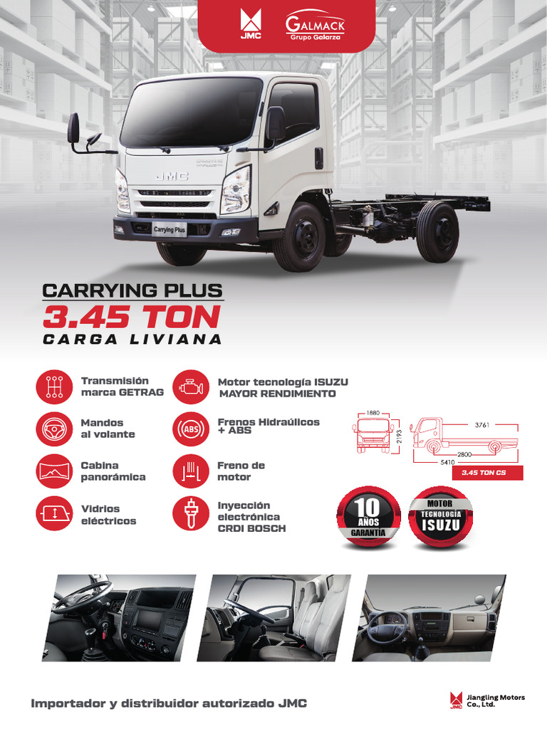 Ficha Tecnica Camion 3,45ton | PDF | Camión | Vehículos