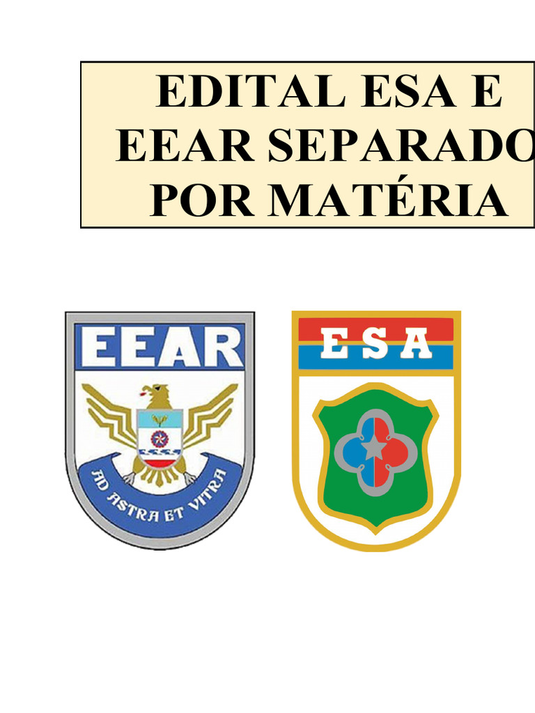Edital - Esa - e - Eear - Separado - Por - Matéria | PDF | Eletricidade | Linha (Geometria)