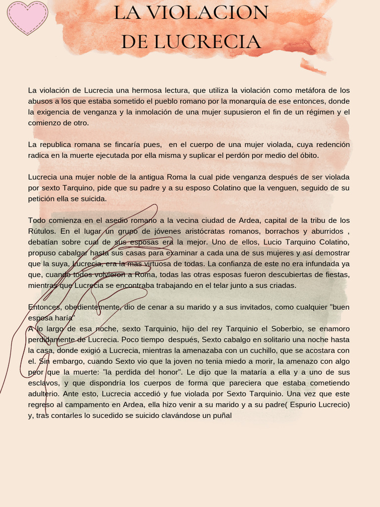 La Violacion de Lucrecia | PDF