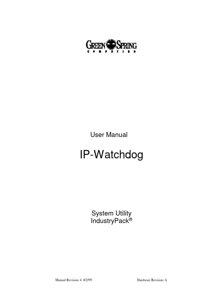 Ip Watchdog | Download Free PDF | Input/Output | Digital Electronics