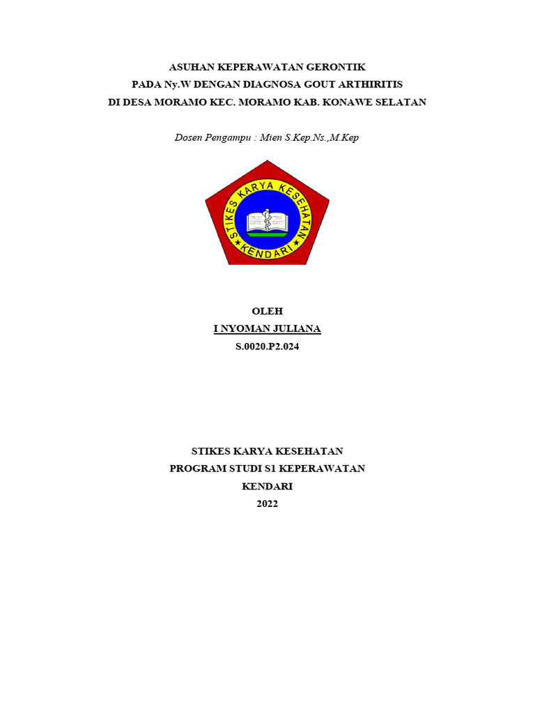 Askep Gerontik Gout Arthritis I Nyoman Juliana | PDF | Pengembangan Diri | Kesehatan Holistik
