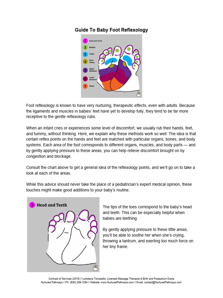 Baby Foot Reflexology Guide | PDF | Reflexology | Foot