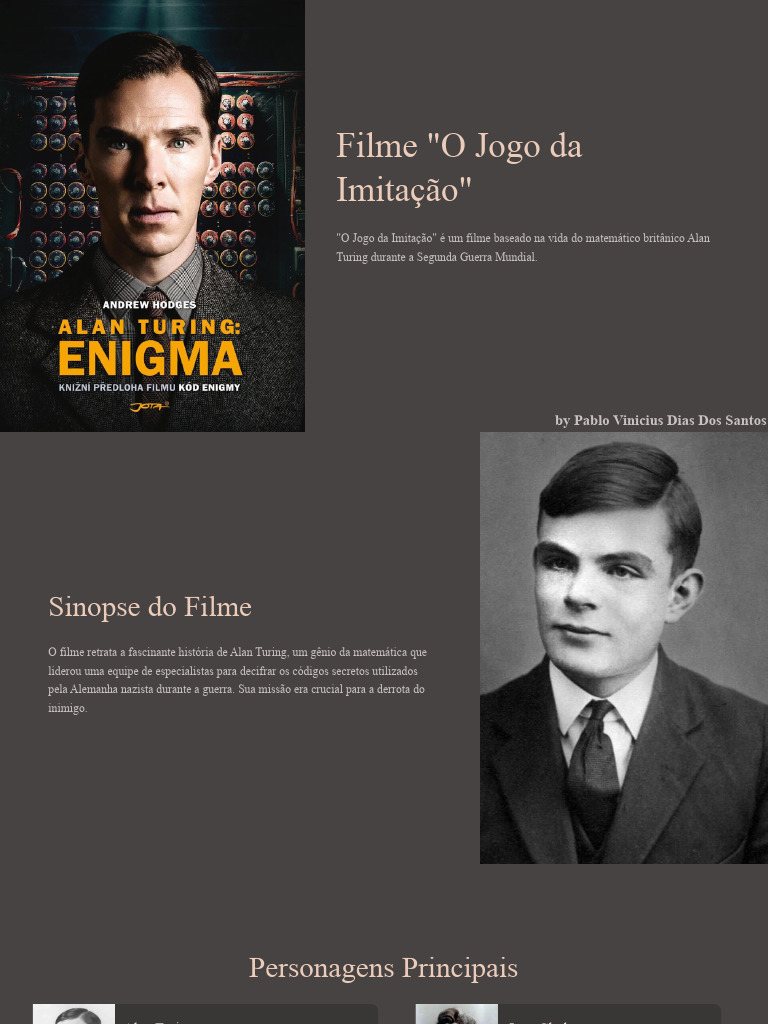 Filme O Jogo Da Imitacao | PDF | Alan Turing