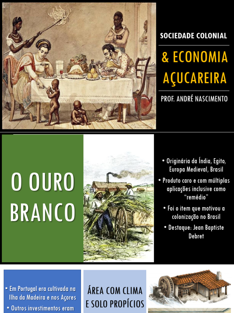 Sociedade Colonial e Economia Açucareira | PDF | Brasil