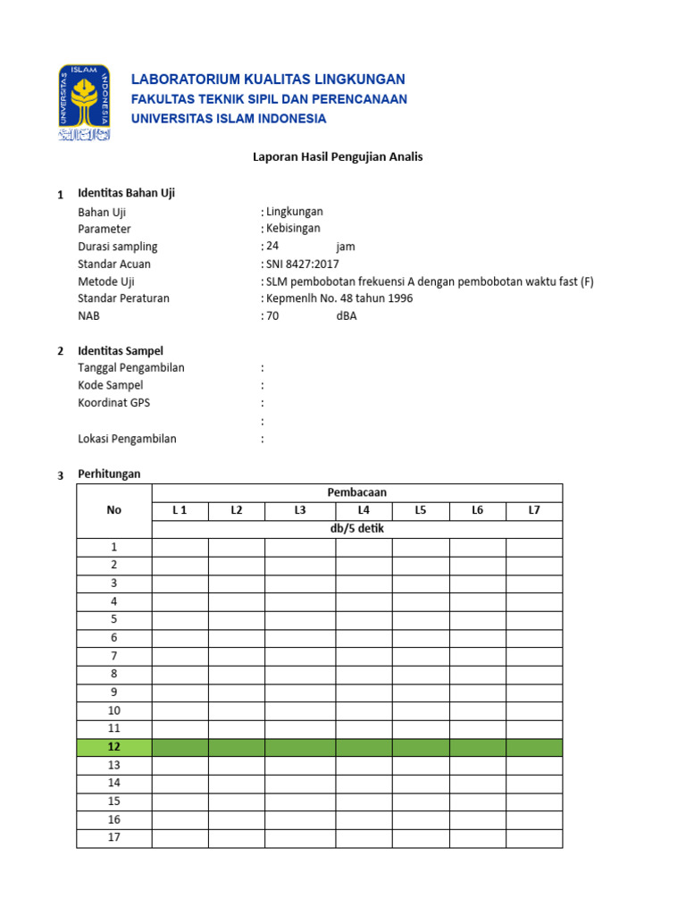 Analisis Pengujian Kebisingan | PDF | Teknologi & Rekayasa
