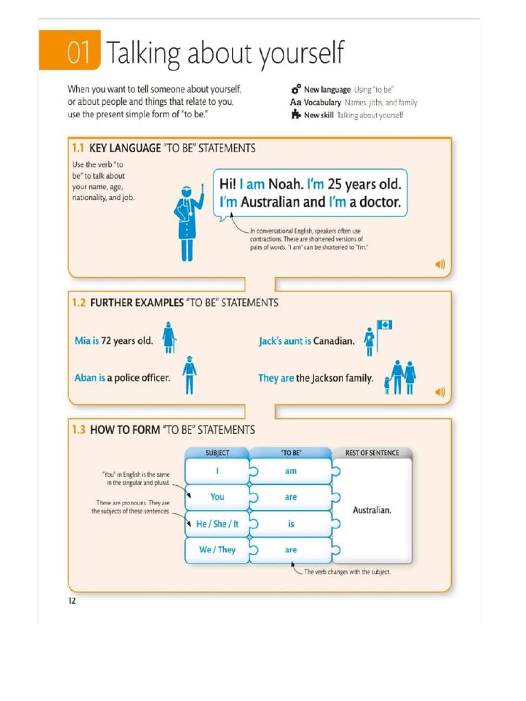 Unit 1 TALKING ABOUT YOURSELF | PDF | Language Arts & Discipline