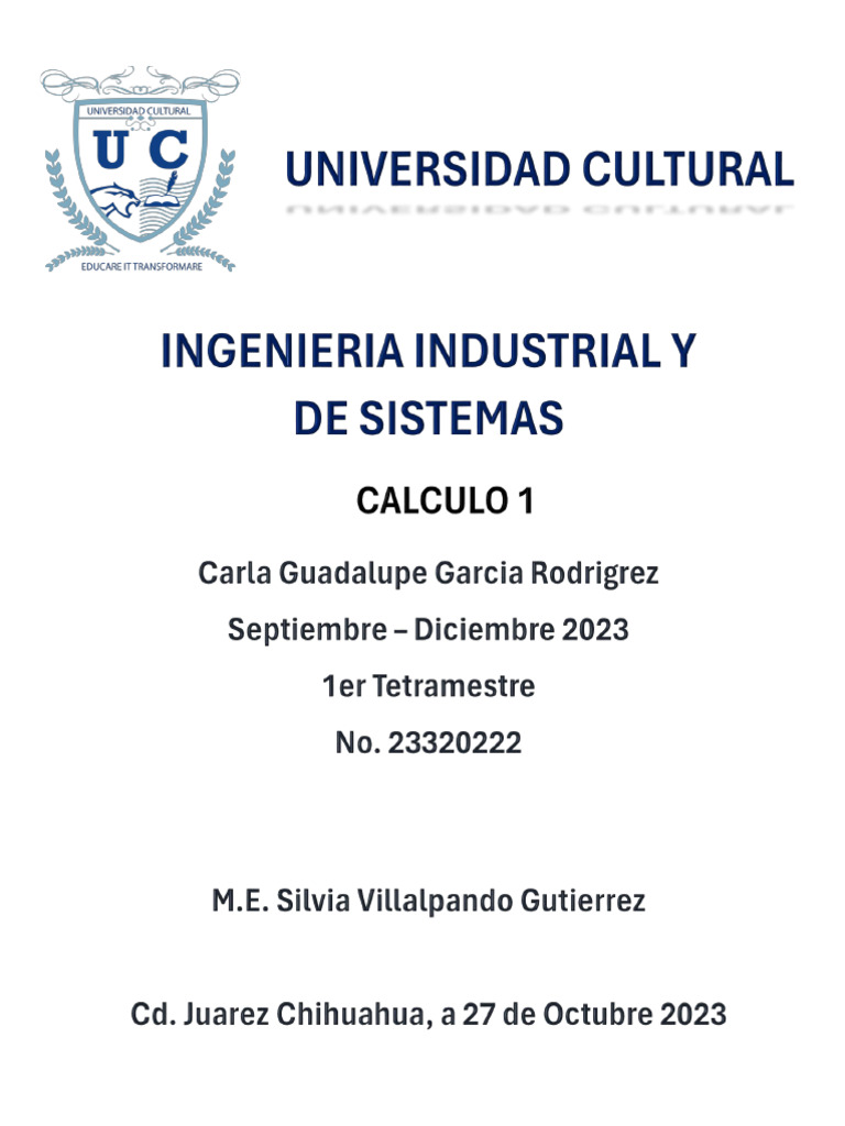 Portafolio de Evidencia Calculo 1 | PDF | Fórmula | Ecuaciones Portafolio de Evidencia Calculo 1 | PDF | Fórmula | Ecuaciones