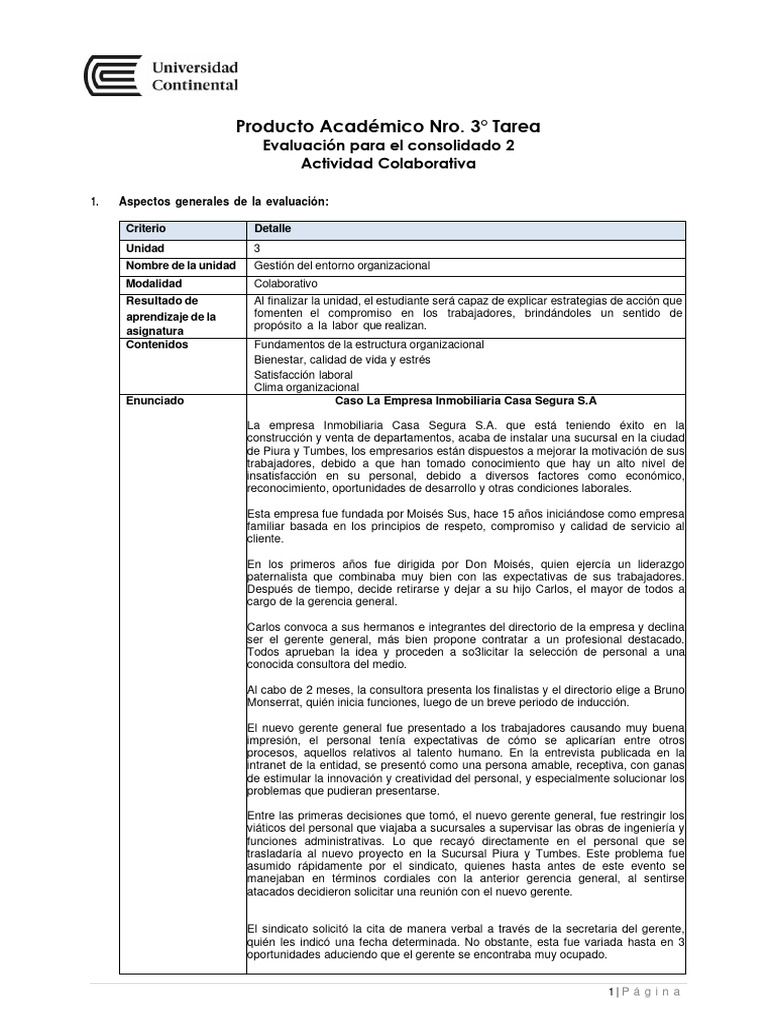 PA3 - Análisis de Caso - Unidad 3 | PDF | Business