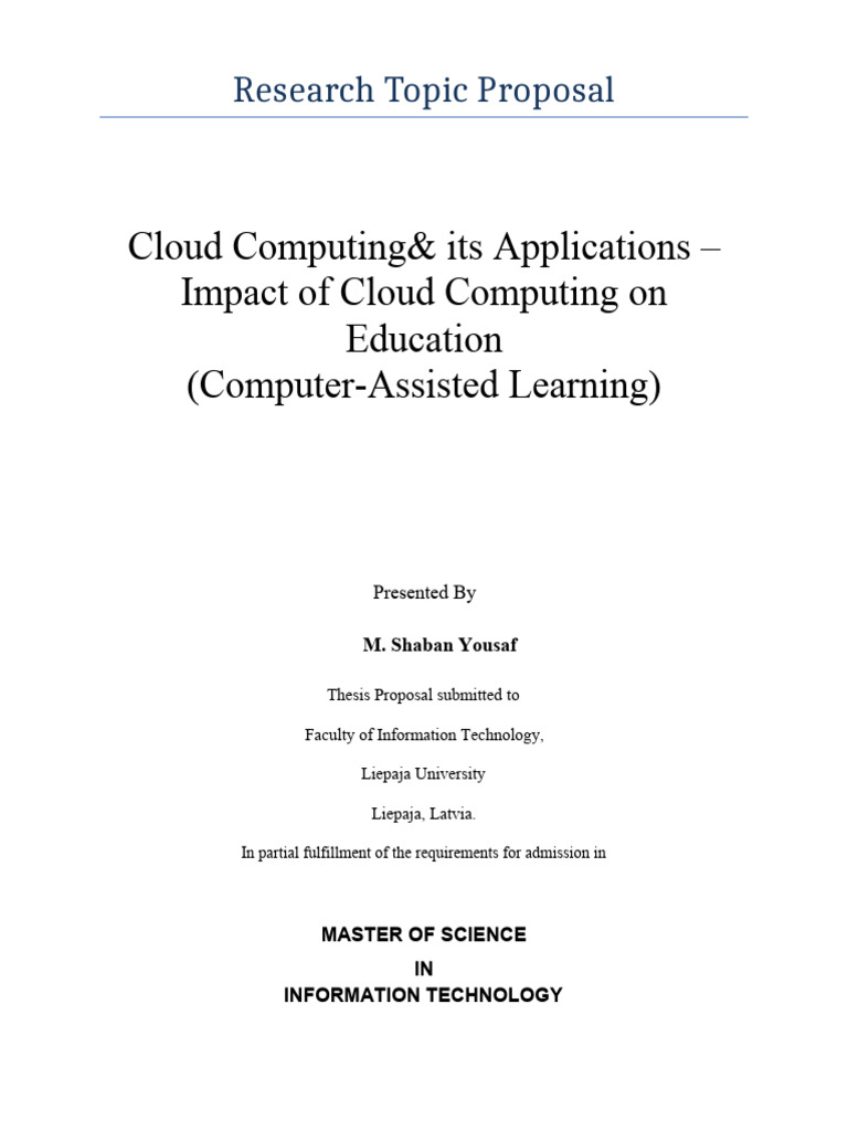 Cloud Computing And Its Applications Pdf Cloud Computing Computing
