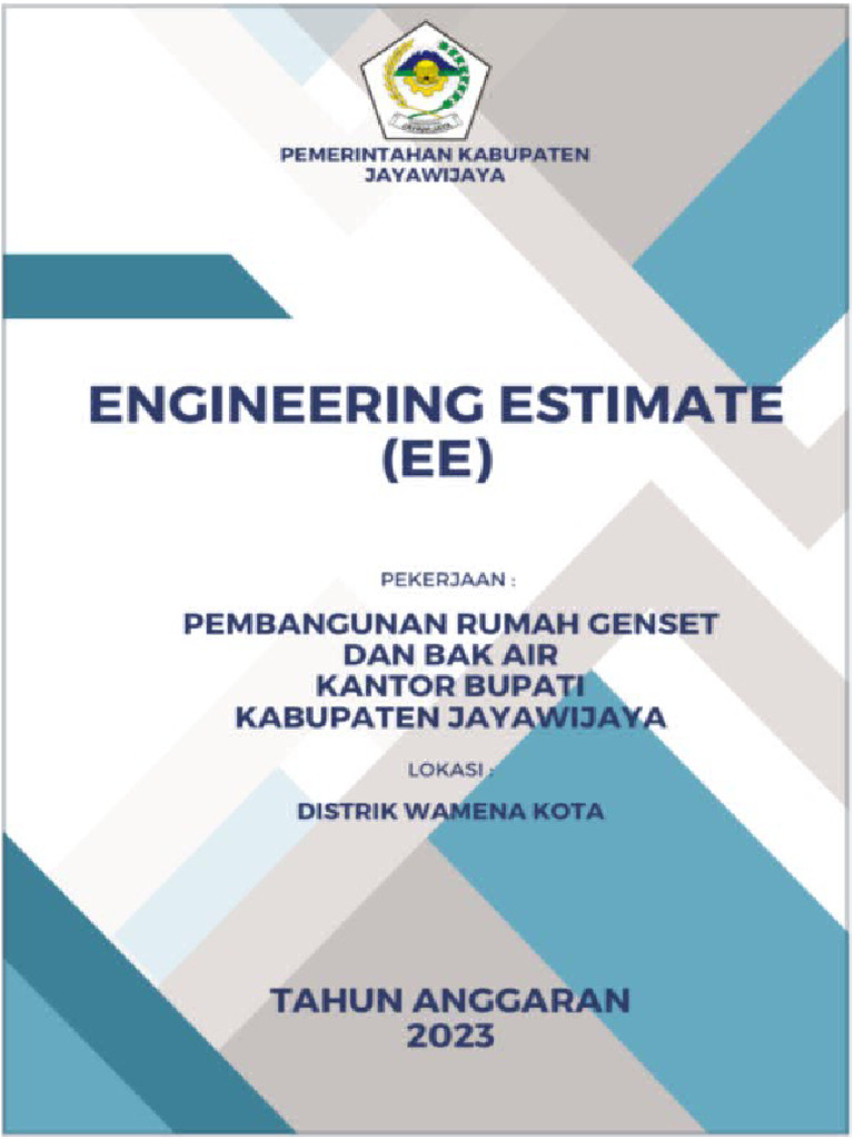 Cover Rumah Genset Dan BAk Air | PDF