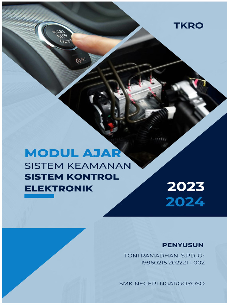 Modul Ajar Sistem Pengaman Dan Sistem Kontrol Elektronik | PDF Modul Ajar Sistem Pengaman Dan Sistem Kontrol Elektronik | PDF