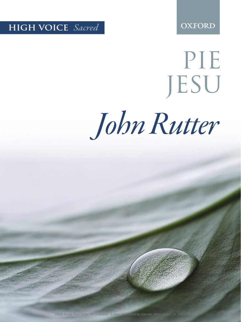Pie Jesu | PDF | Musical Compositions