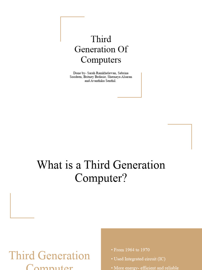 Third Generation Of Computers Pdf Integrated Circuit Electronic Circuits