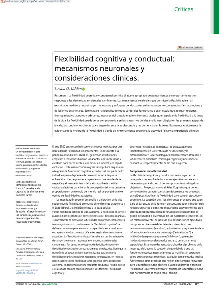2021 - Uddin - Cognitive and Behavioural Flexibility - Neural ... 2021 - Uddin - Cognitive and Behavioural Flexibility - Neural ...