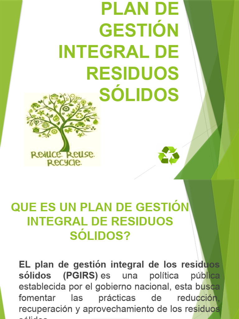 1015 Capacitaciongestionamabiental Pgirs | PDF | Residuos | Reciclaje