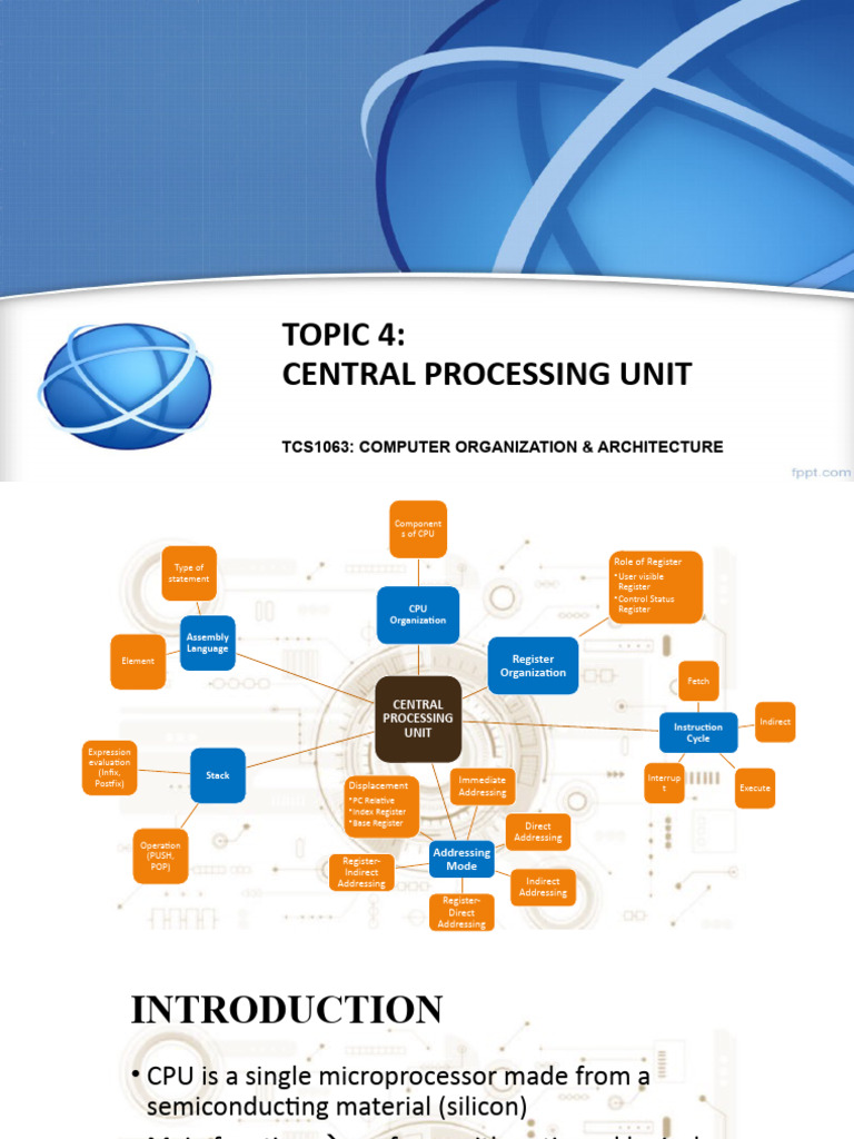 Computer Organization Architecture - Topic 4 | PDF | Assembly Language | Central Processing Unit