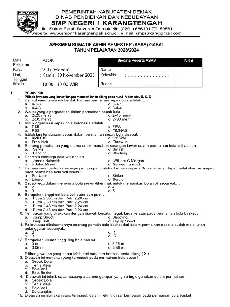 Asas Kelas 8 Fix | PDF