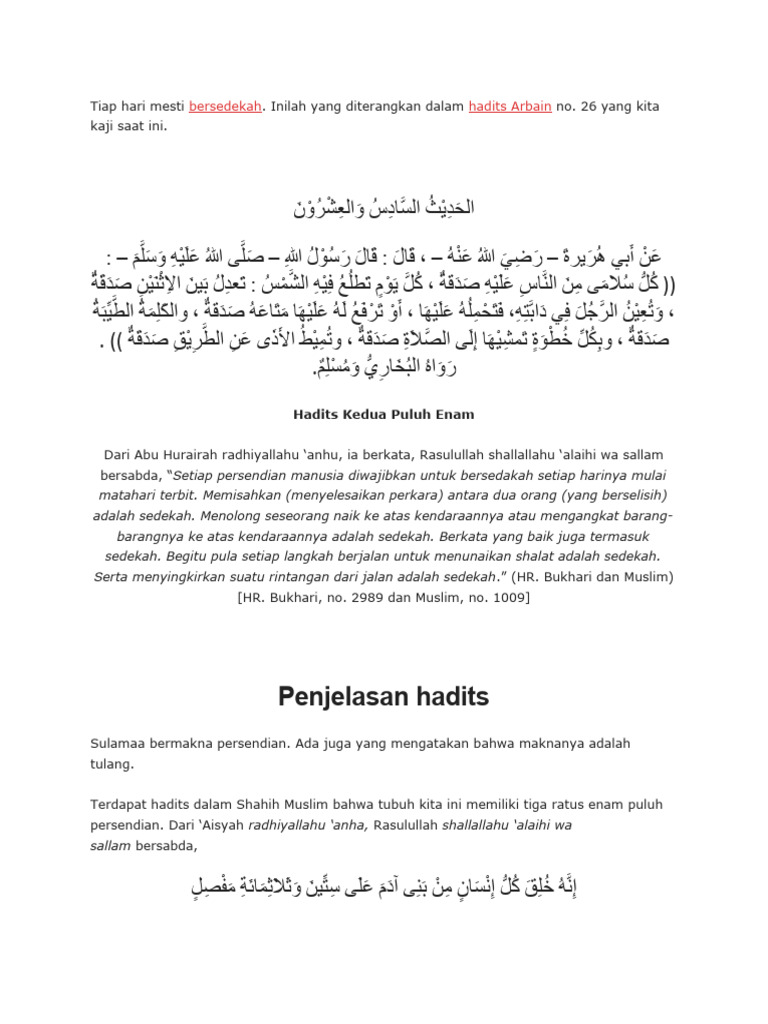 Hadis 26 | PDF | Filsafat